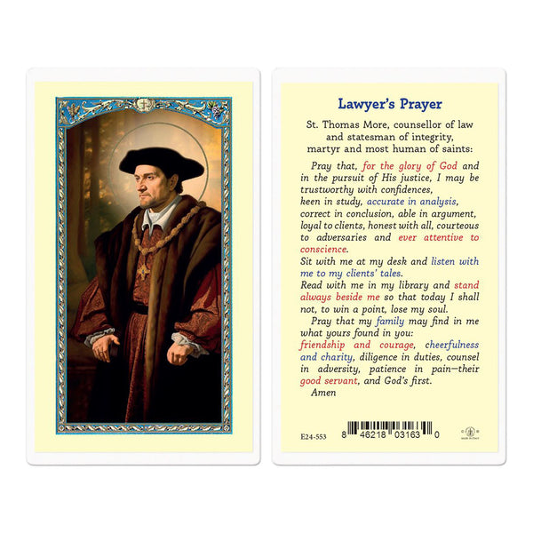 St. Thomas More Prayer Card | The Catholic Company®