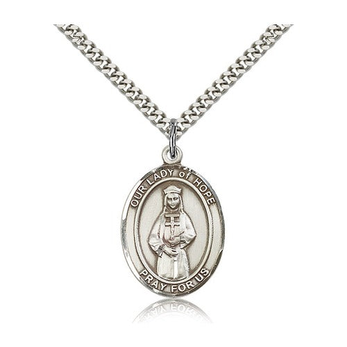Sterling Silver Our Lady of Hope Pendant w/ chain | The Catholic Company®