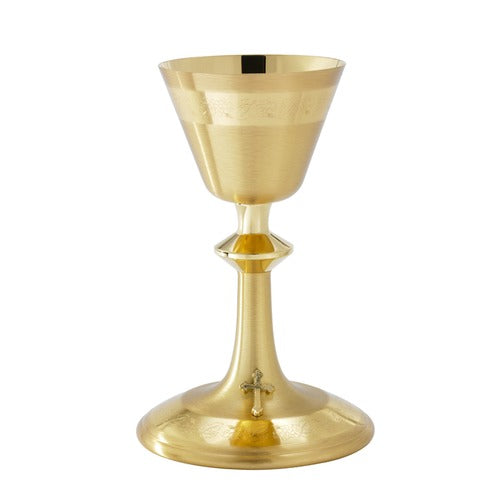 Brushed Gold Chalice and Scale Paten Set | The Catholic Company®