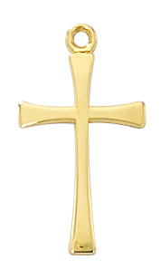 Simple Gold Cross Necklace | The Catholic Company®
