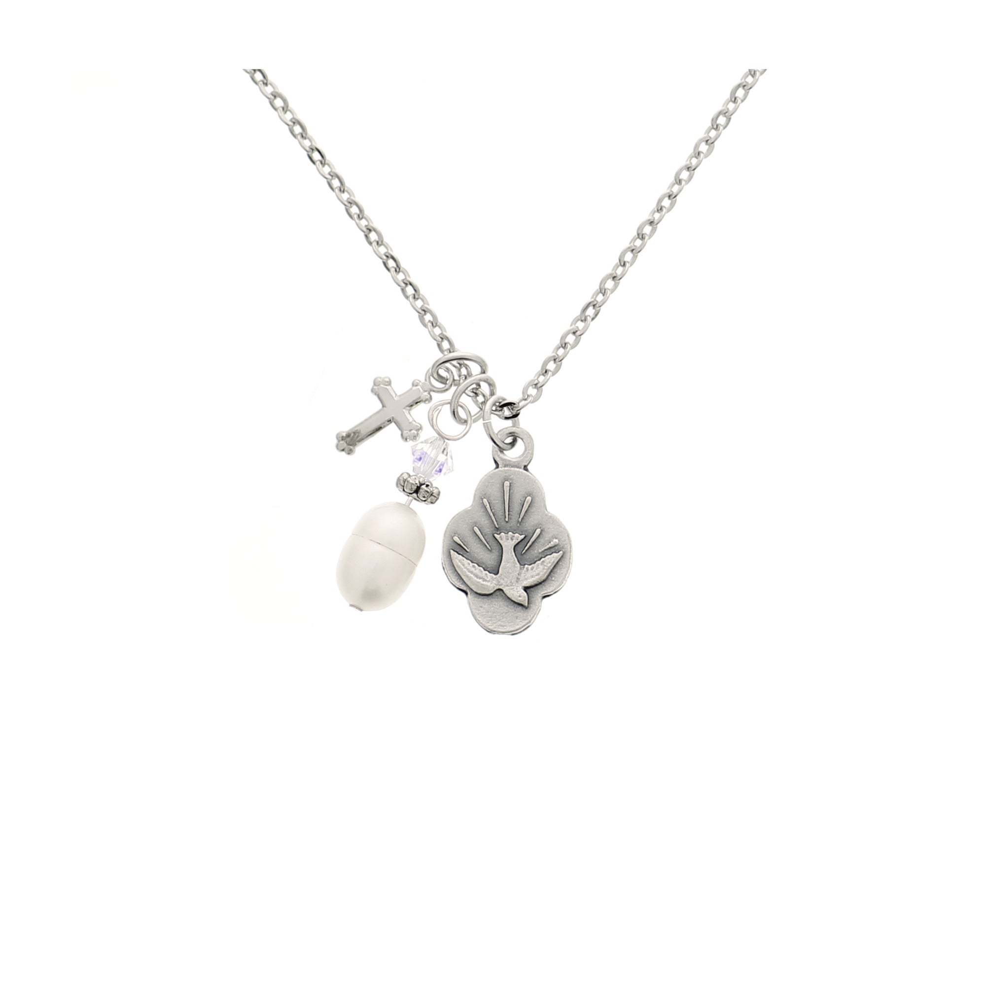 Dove & Pearl Confirmation Necklace | The Catholic Company®