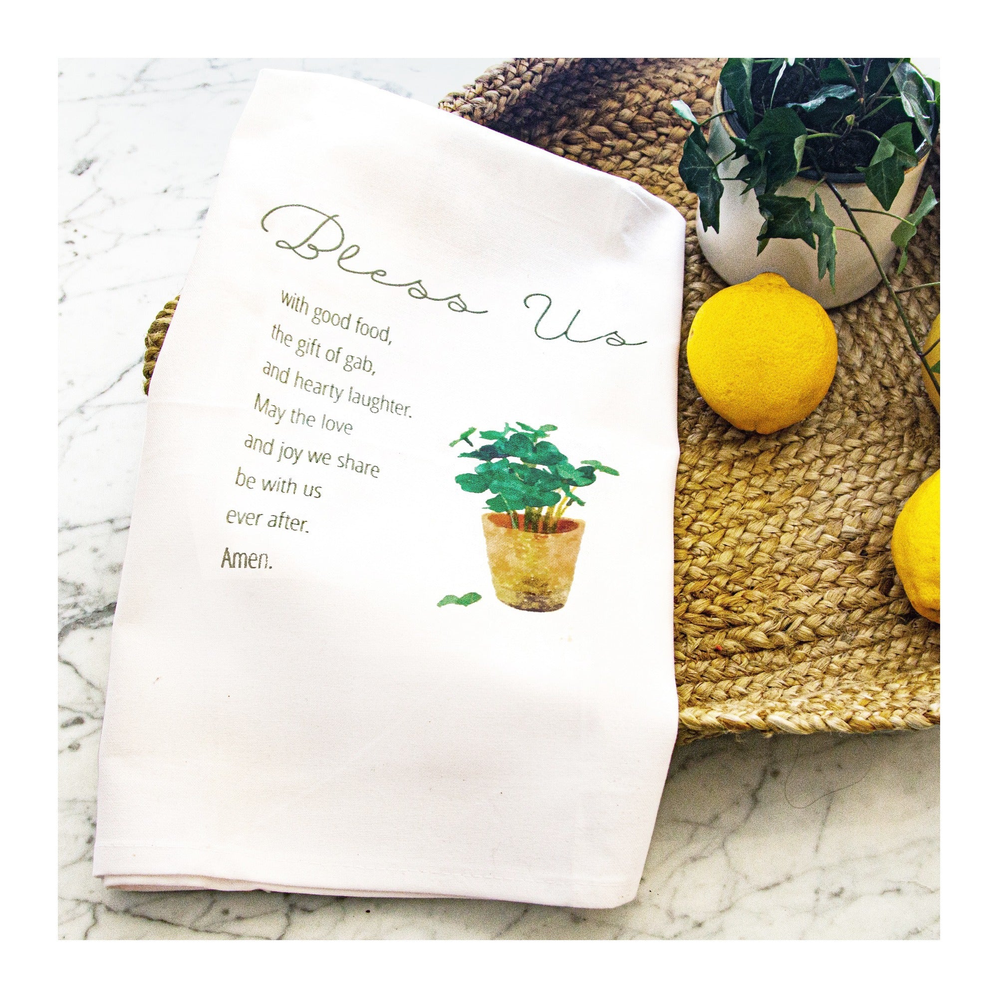 Irish Kitchen Blessing Dish Towel | The Catholic Company®