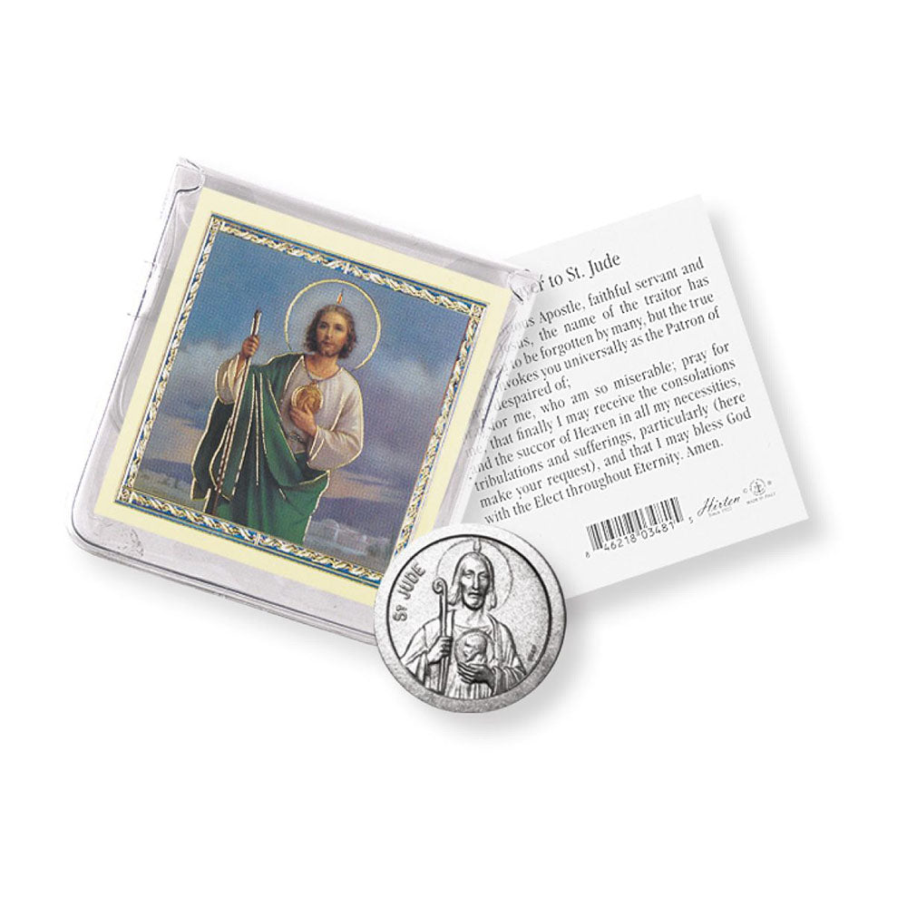 St. Jude Pocket Coin & Prayer Card Set | The Catholic Company®