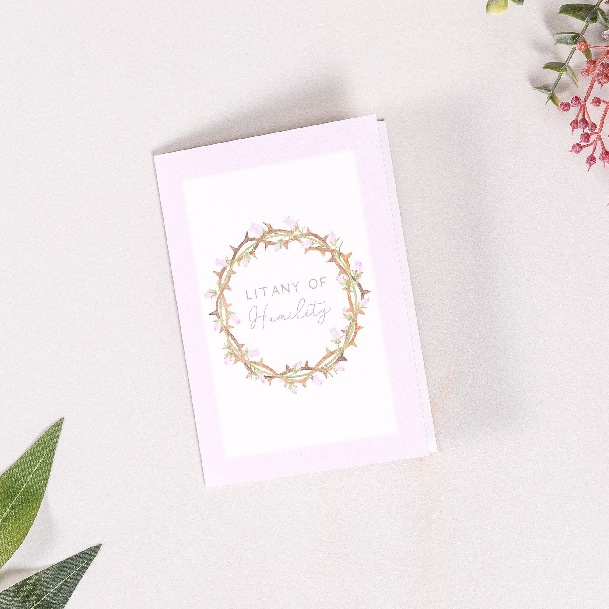 Litany of Humility Folded Prayer Card | The Catholic Company®