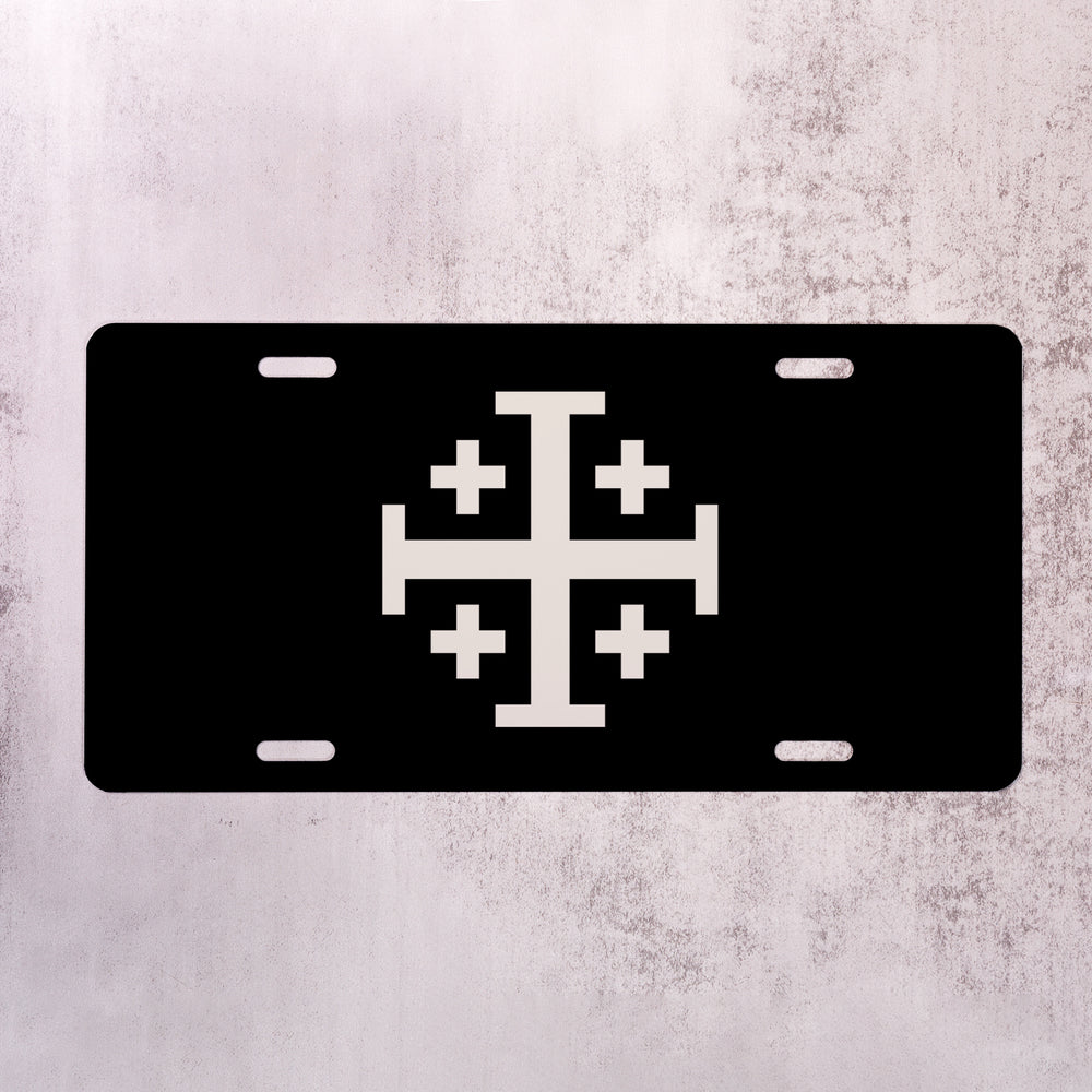 Jerusalem Cross License Plate | The Catholic Company®
