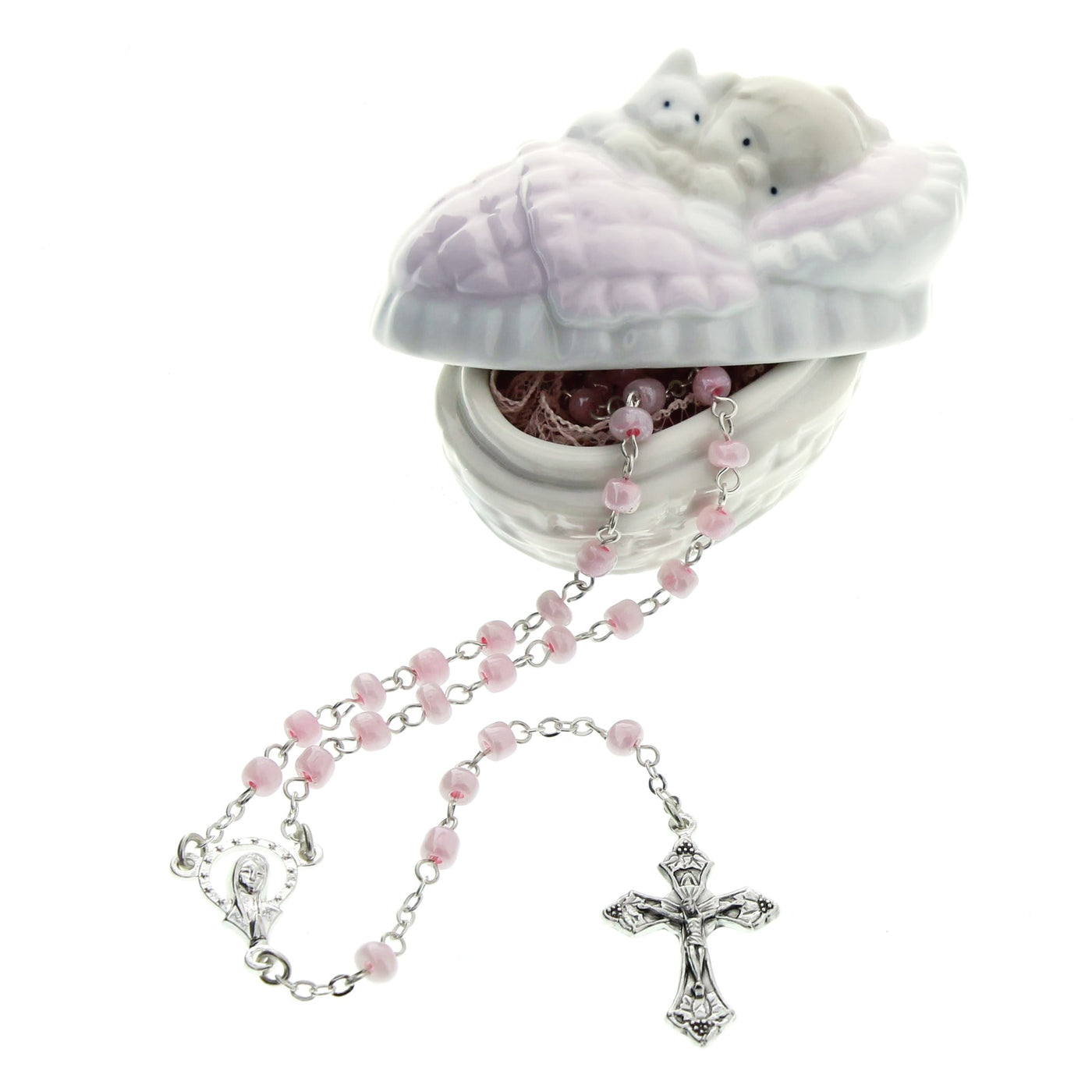 Baby Keepsake Rosary in Special Baby Keepsake Box | The Catholic Company®