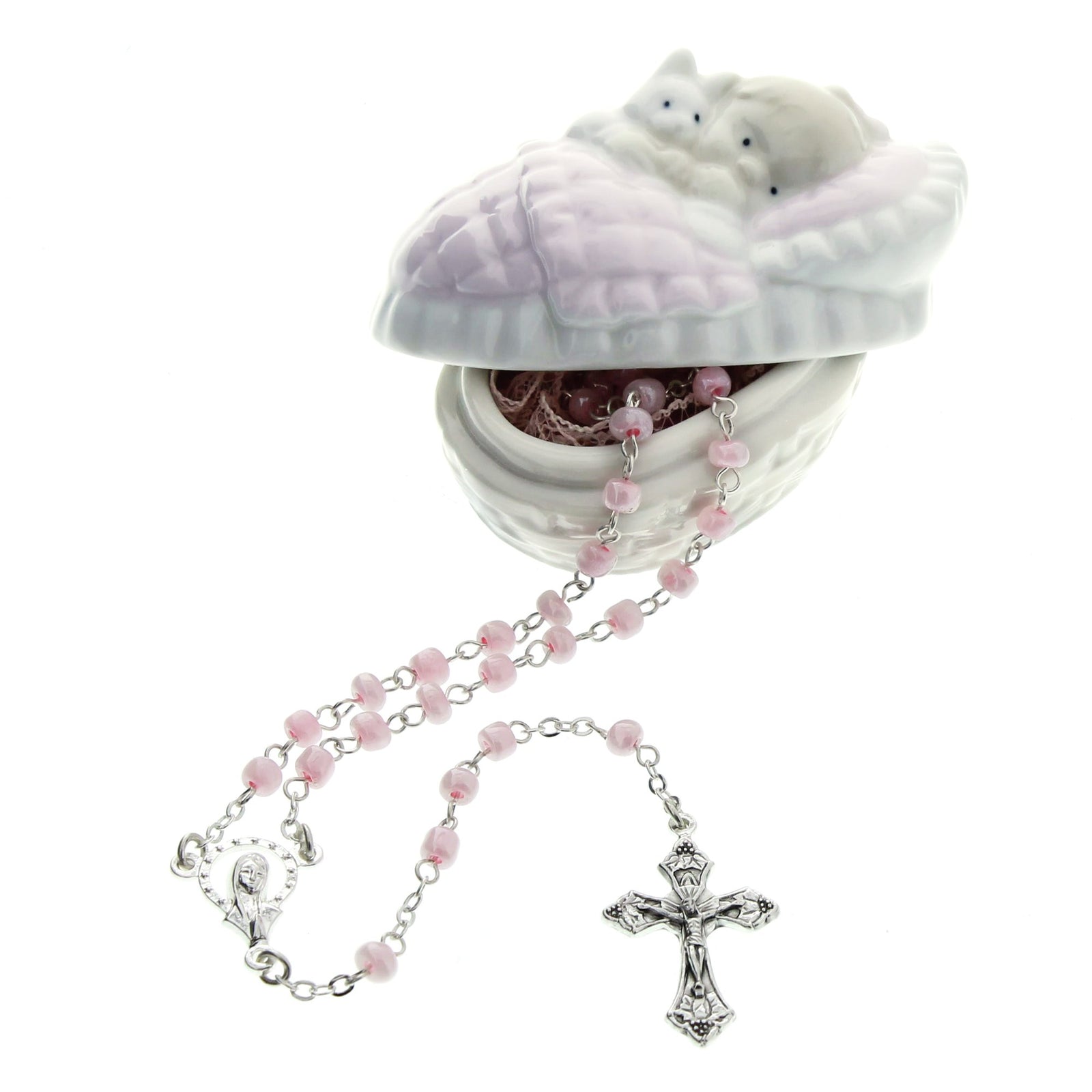 Baby Keepsake Rosary in Special Baby Keepsake Box | The Catholic Company®