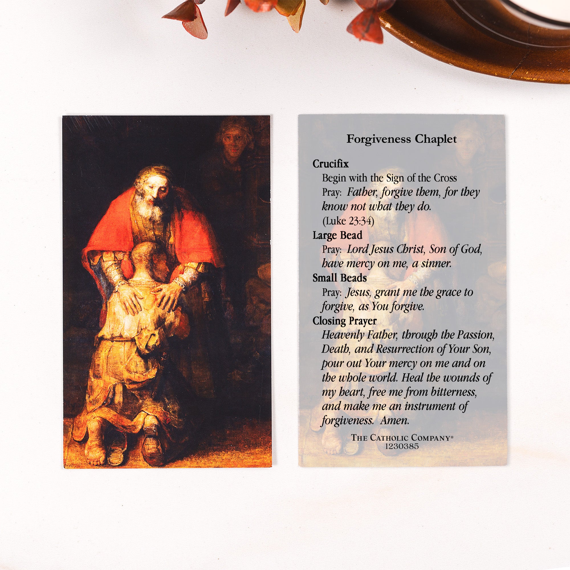 Chaplet of Forgiveness Prayer Card | The Catholic Company®