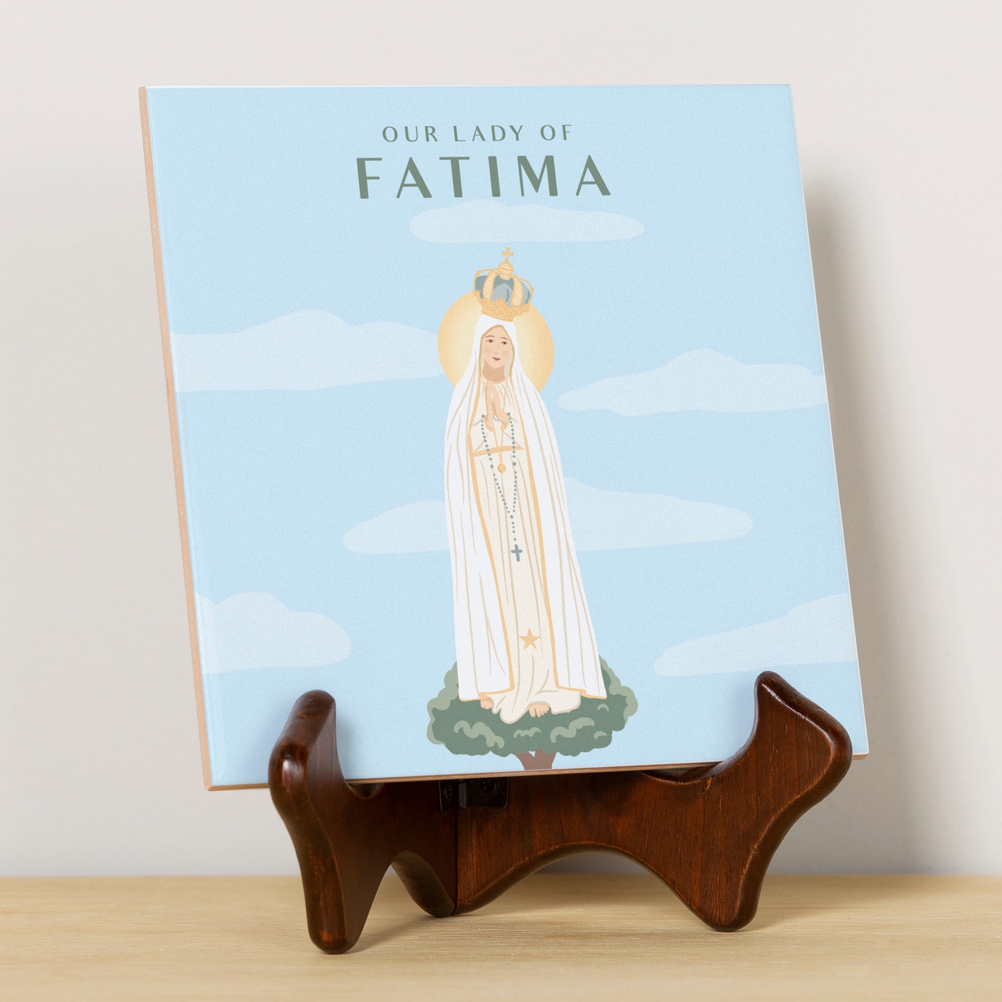 Our Lady of Fatima Travel Print Tile | The Catholic Company®