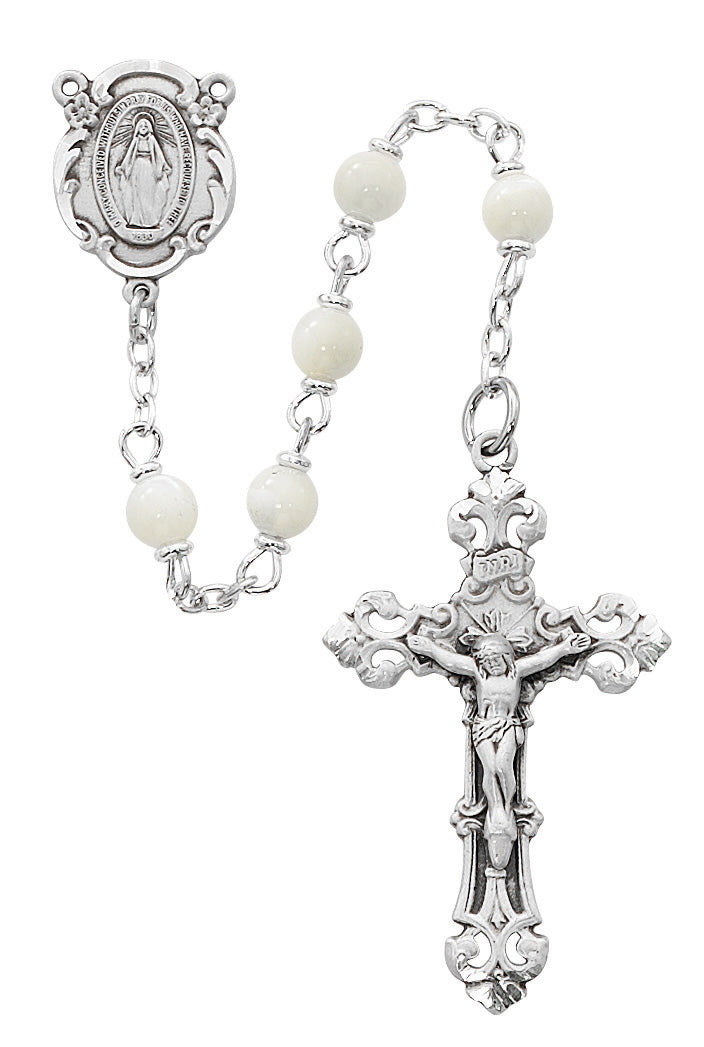 Genuine Mother of Pearl Rosary - 2600530 | The Catholic Company®