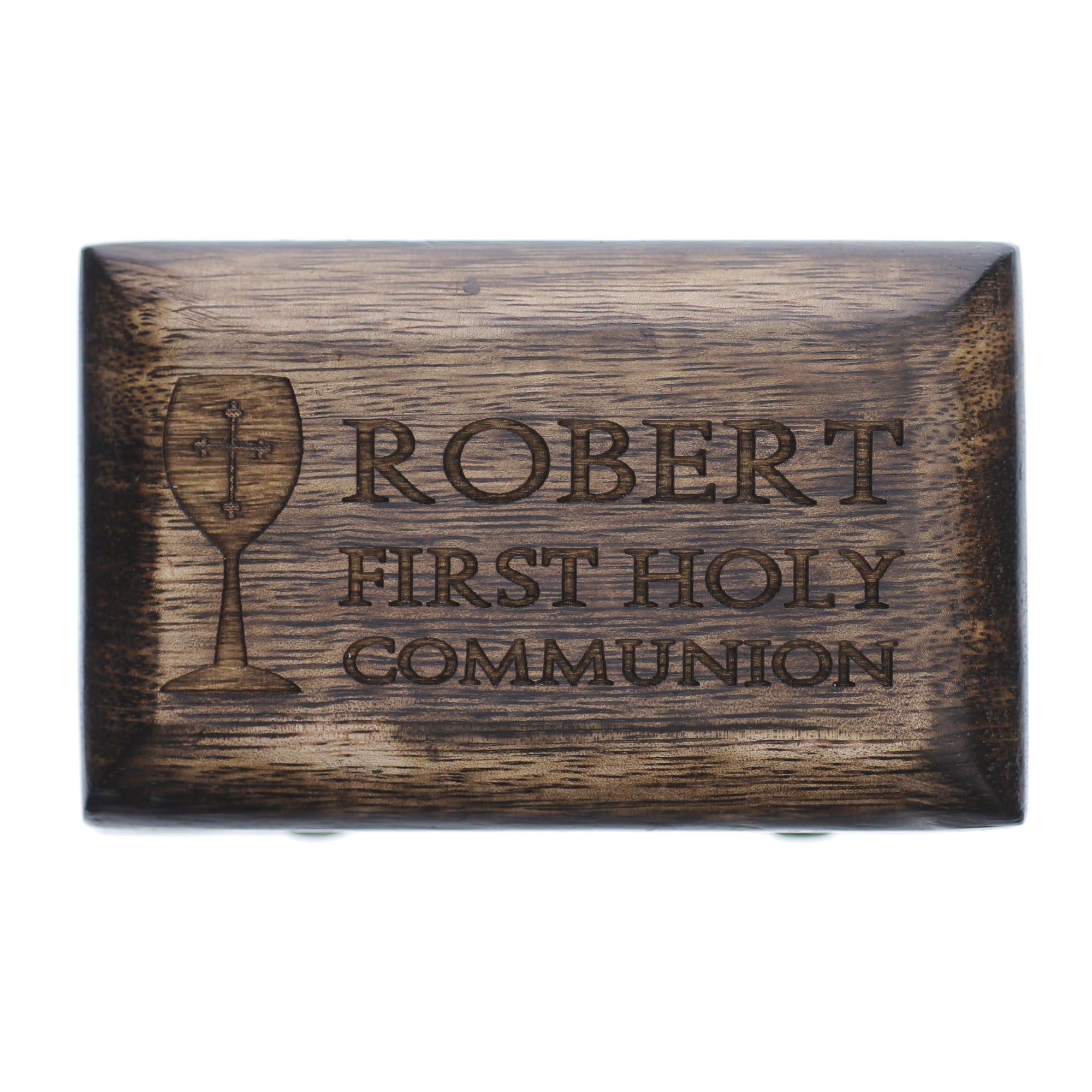 Personalized First Communion Wood Rosary Box | The Catholic Company®