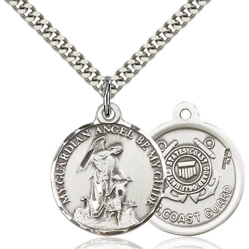 Sterling Silver Guardain Angel / Coast Guard Pendant | The Catholic ...