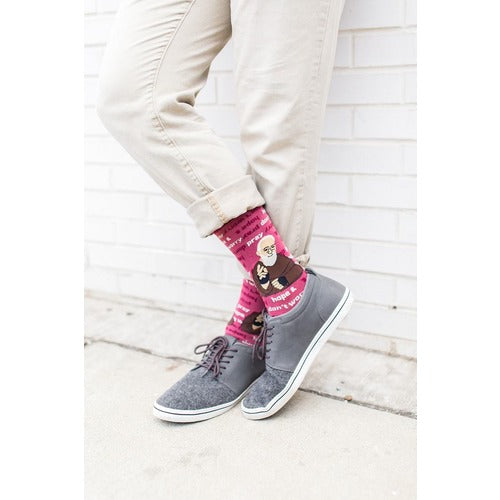 St. Padre Pio Adult Socks | The Catholic Company®