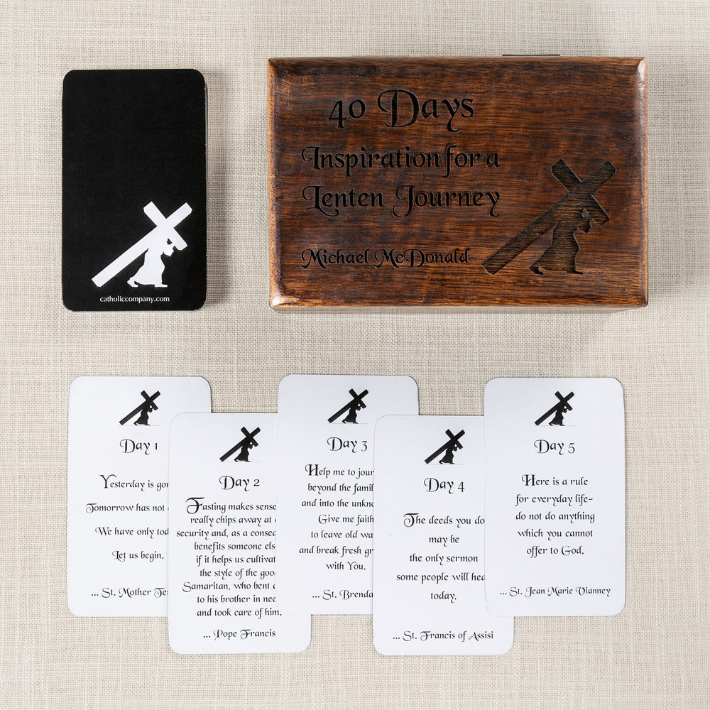 Personalizable 40 Days Lenten Prayer Card Pack | The Catholic Company®