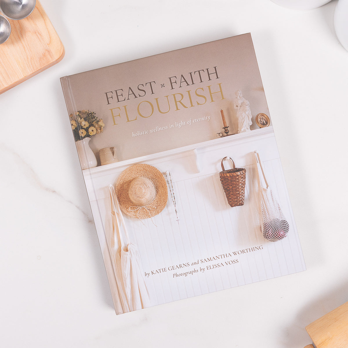 Feast, Faith, Flourish Book and Cutting Board Gift Set | The Catholic ...