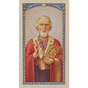 St. Nicholas - Prayer Card | The Catholic Company®