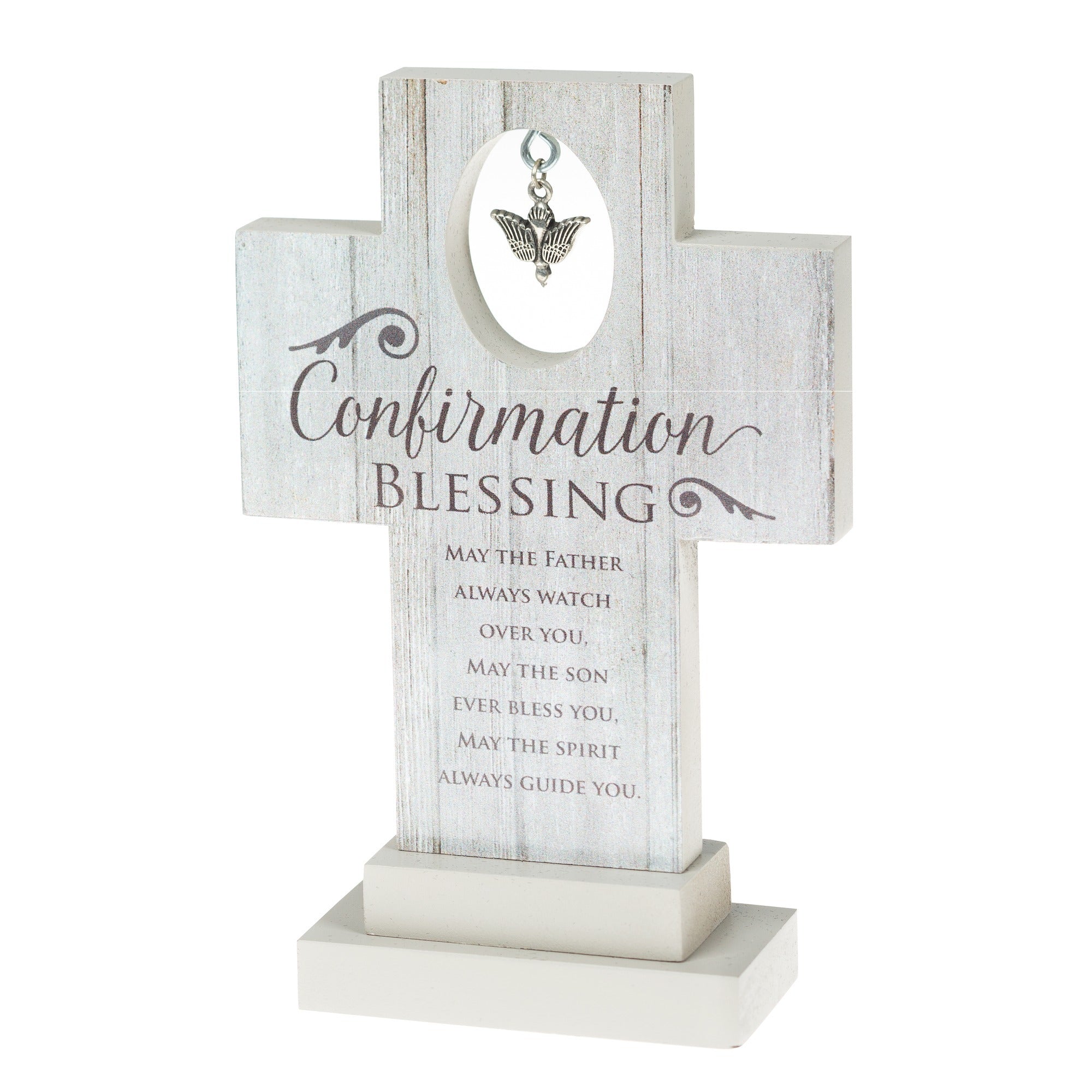 Confirmation Dove Charm Standing Cross | The Catholic Company®