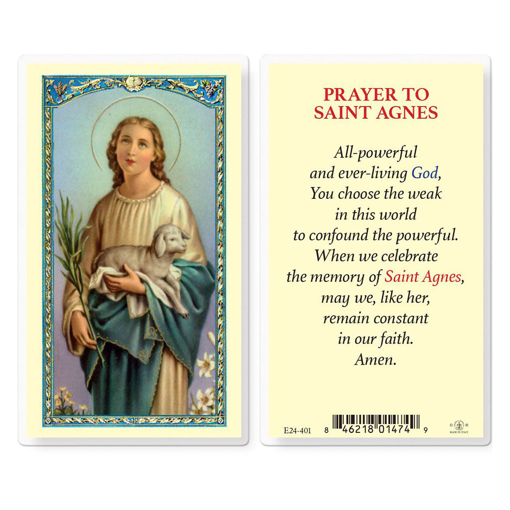 St. Agnes Prayer Card | The Catholic Company®