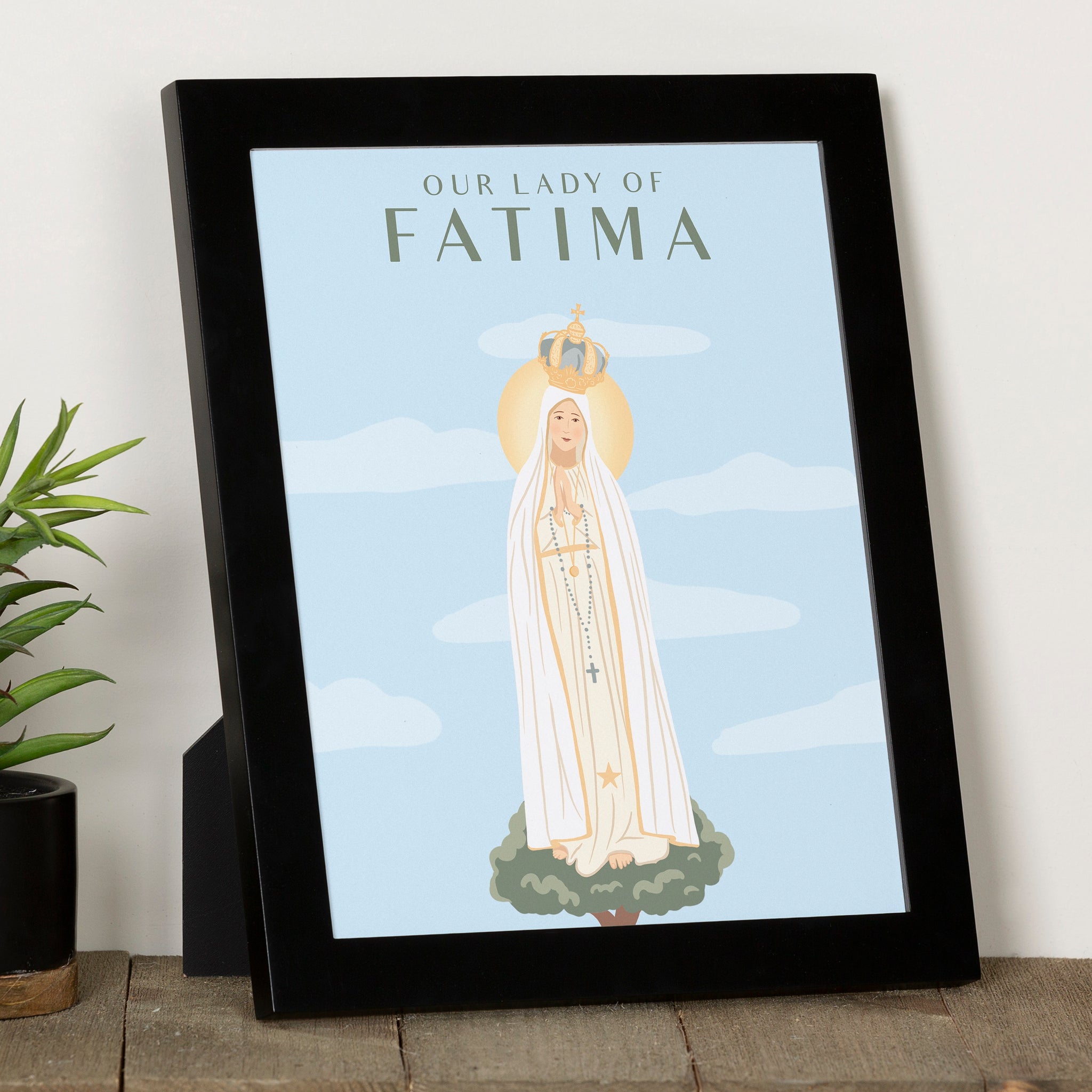 Our Lady of Fatima Framed Travel Print | The Catholic Company®