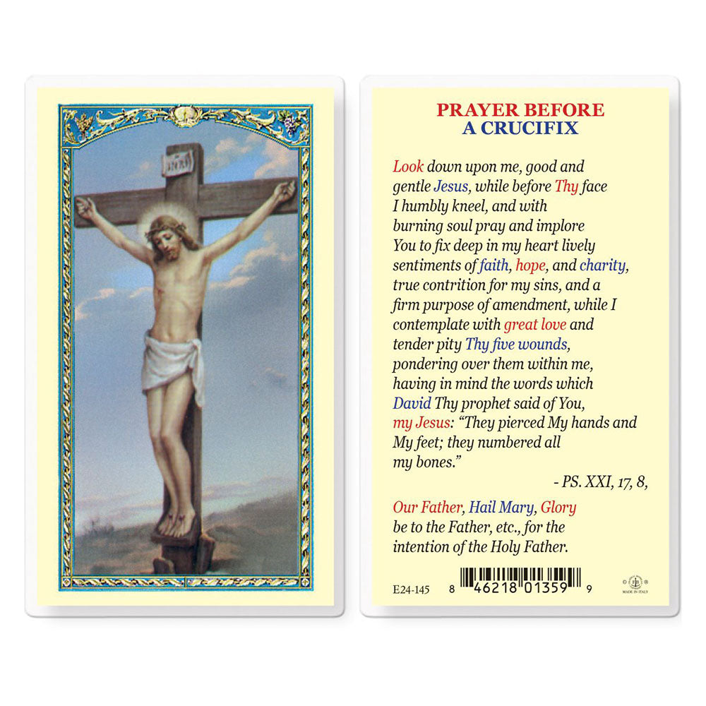 Prayer Before a Crucifix Prayer Card | The Catholic Company®