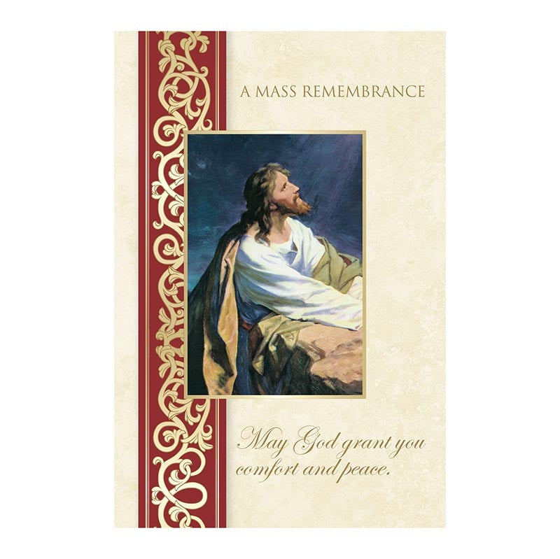 Mass Remembrance Sympathy Greeting Card | The Catholic Company®