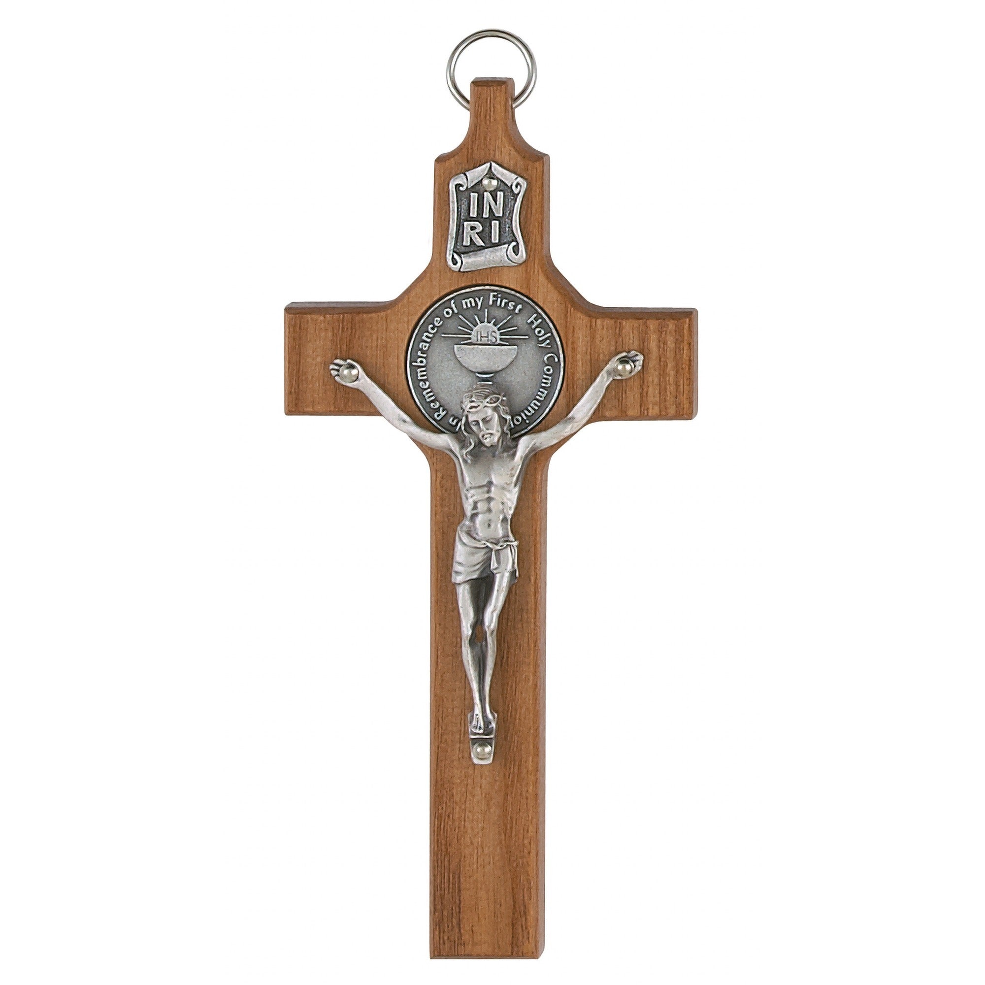 First Communion Wood Crucifix 6 inch | The Catholic Company®