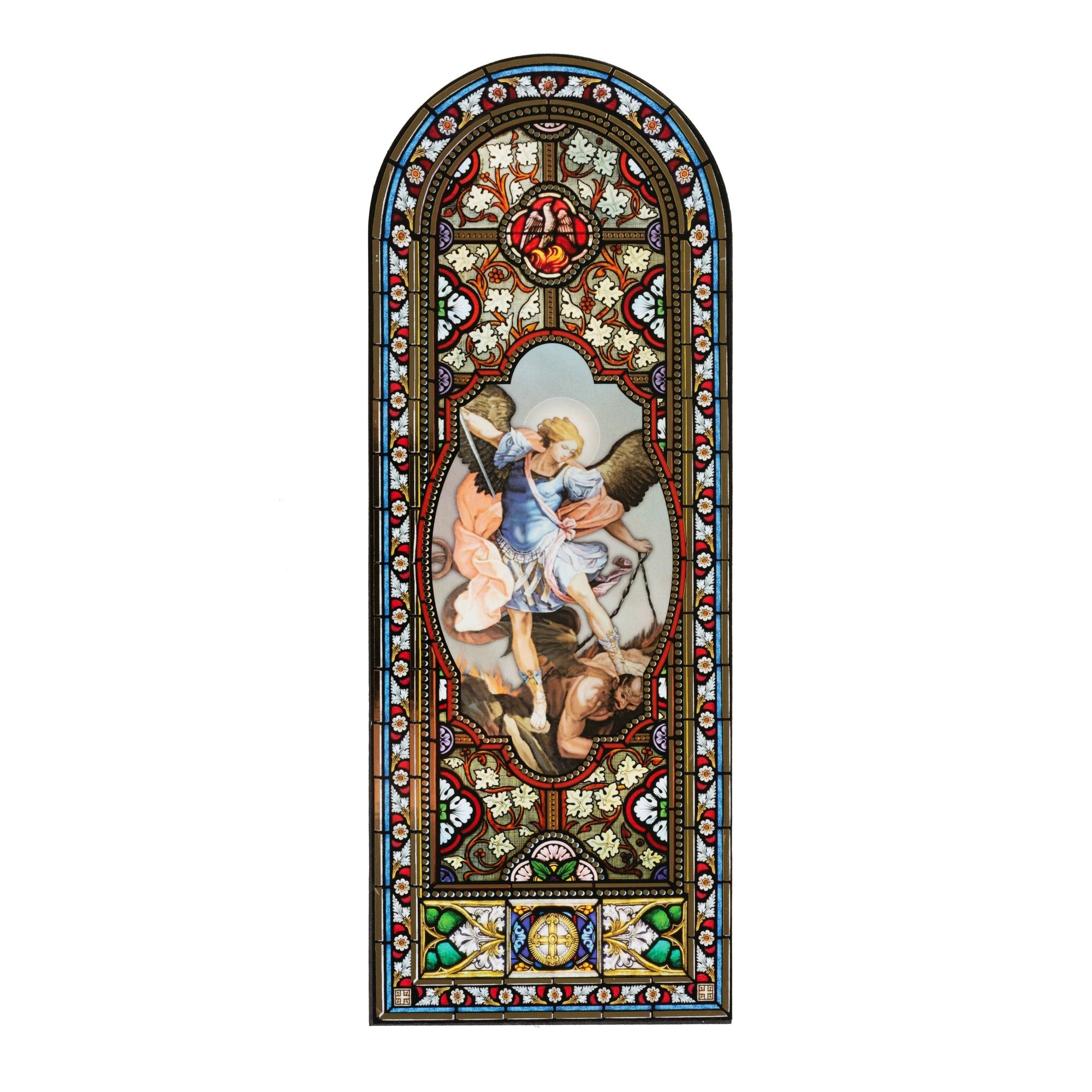 Cathedral Window St. Michael Plaque | The Catholic Company®