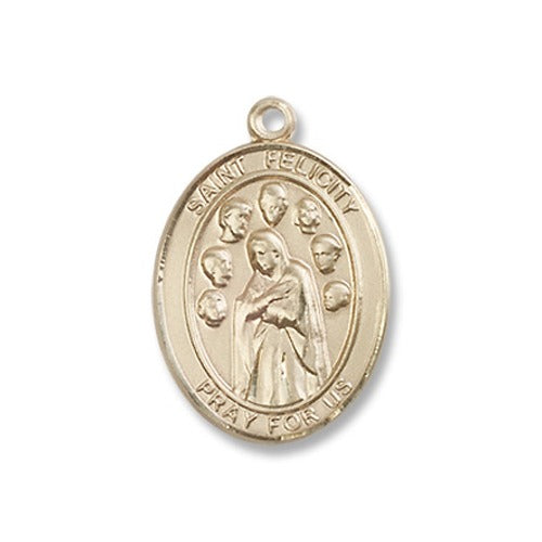 14kt Gold Filled St. Felicity Pendant w/ Chain | The Catholic Company®