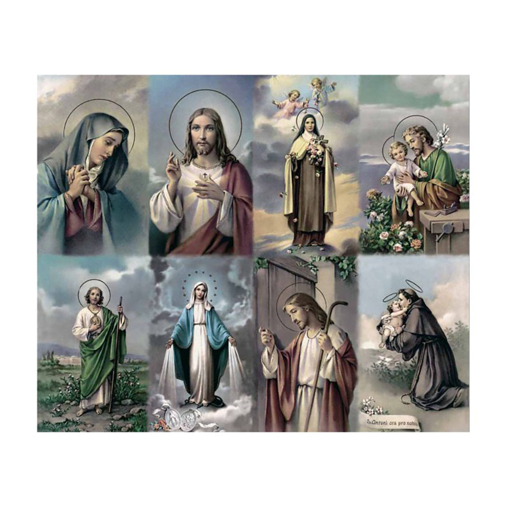 Laminated Bonella Series 3 Personalized Prayer Card - Assorted Subject