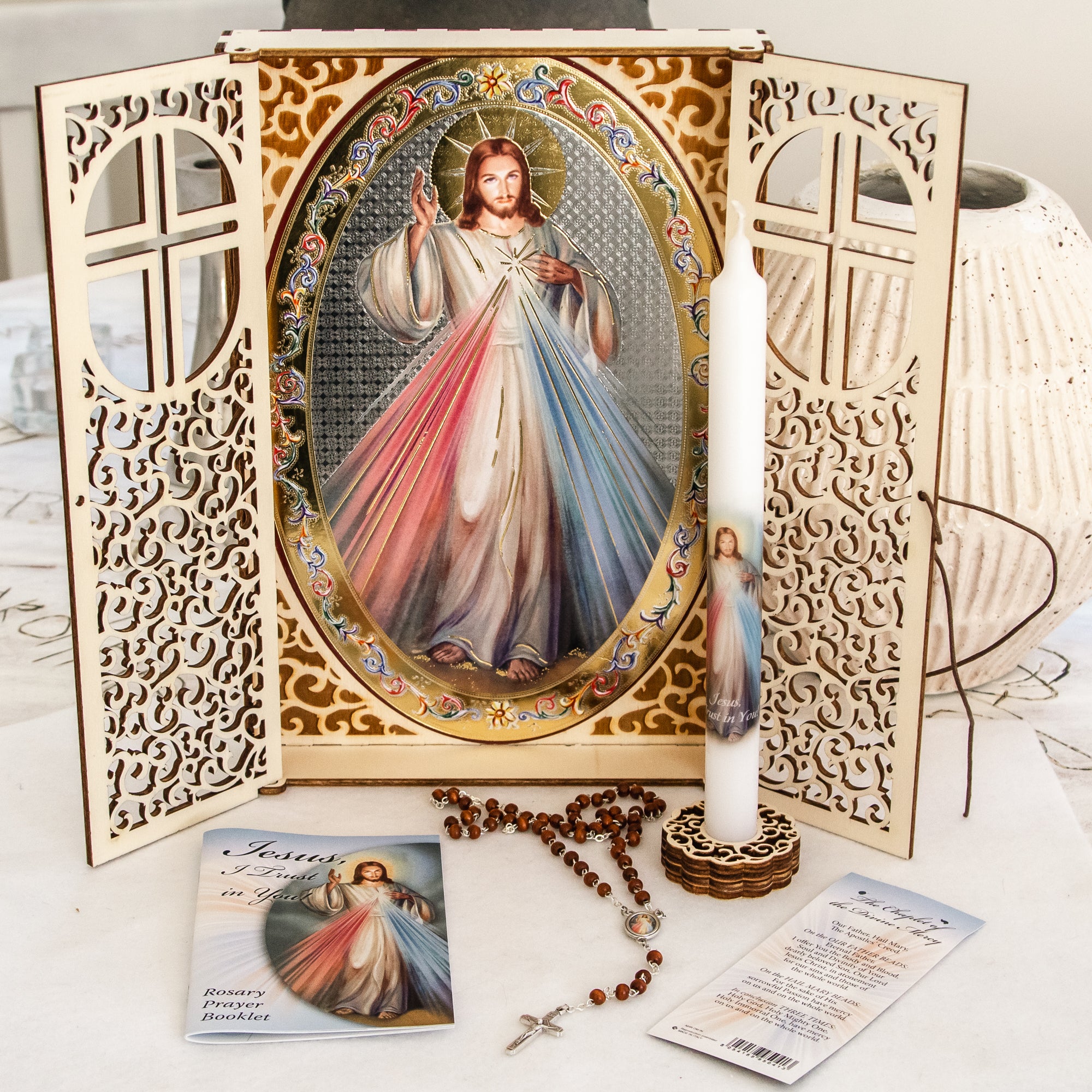 Table Shrine Home Kit - Divine Mercy | The Catholic Company®