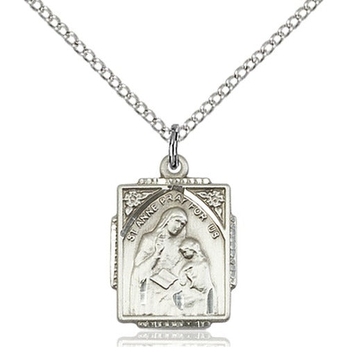 Sterling Silver St. Anne Pendant | The Catholic Company®