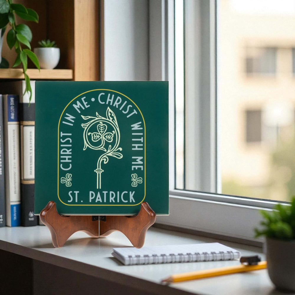 St. Patrick's Breastplate Prayer Ceramic Tile | The Catholic Company®