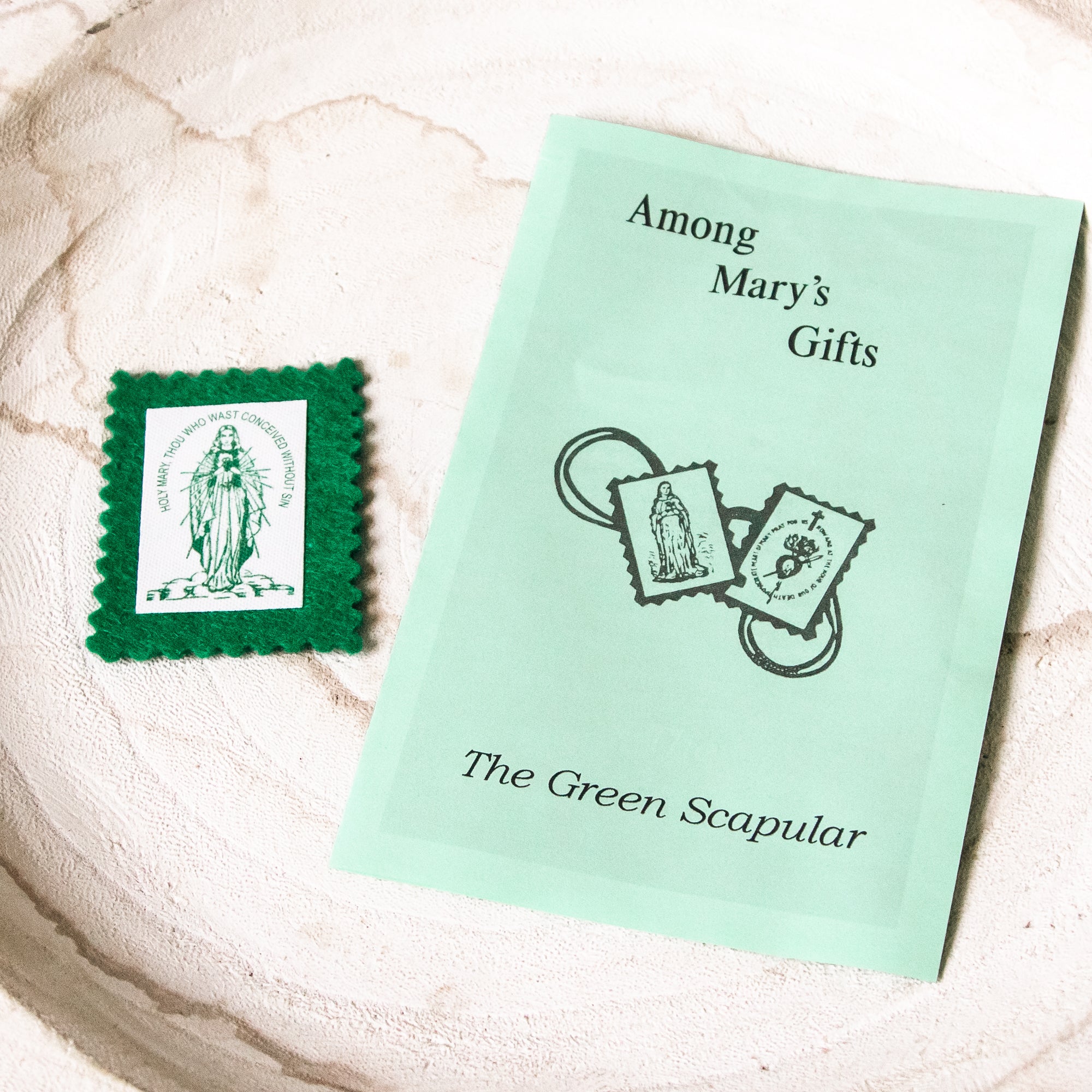 Traditional Cordless Green Scapular | The Catholic Company®