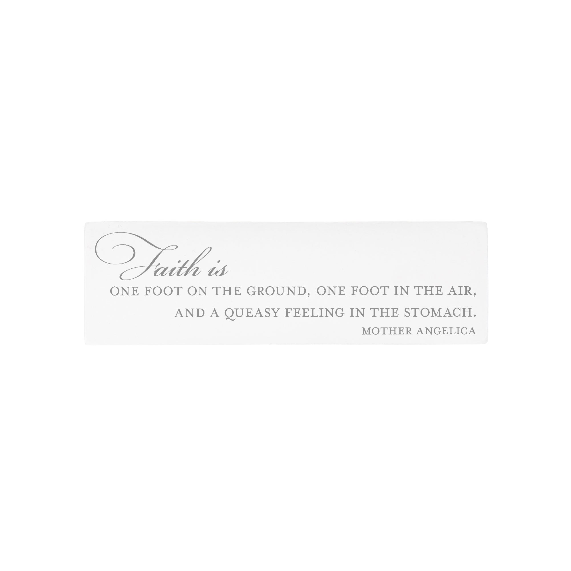 Mother Angelica Faith Quote Block | The Catholic Company®