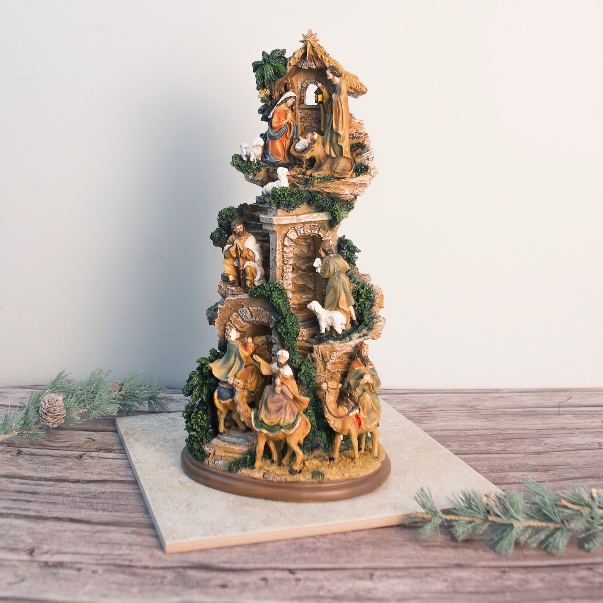 Stacked Nativity Scene - 17" | The Catholic Company®