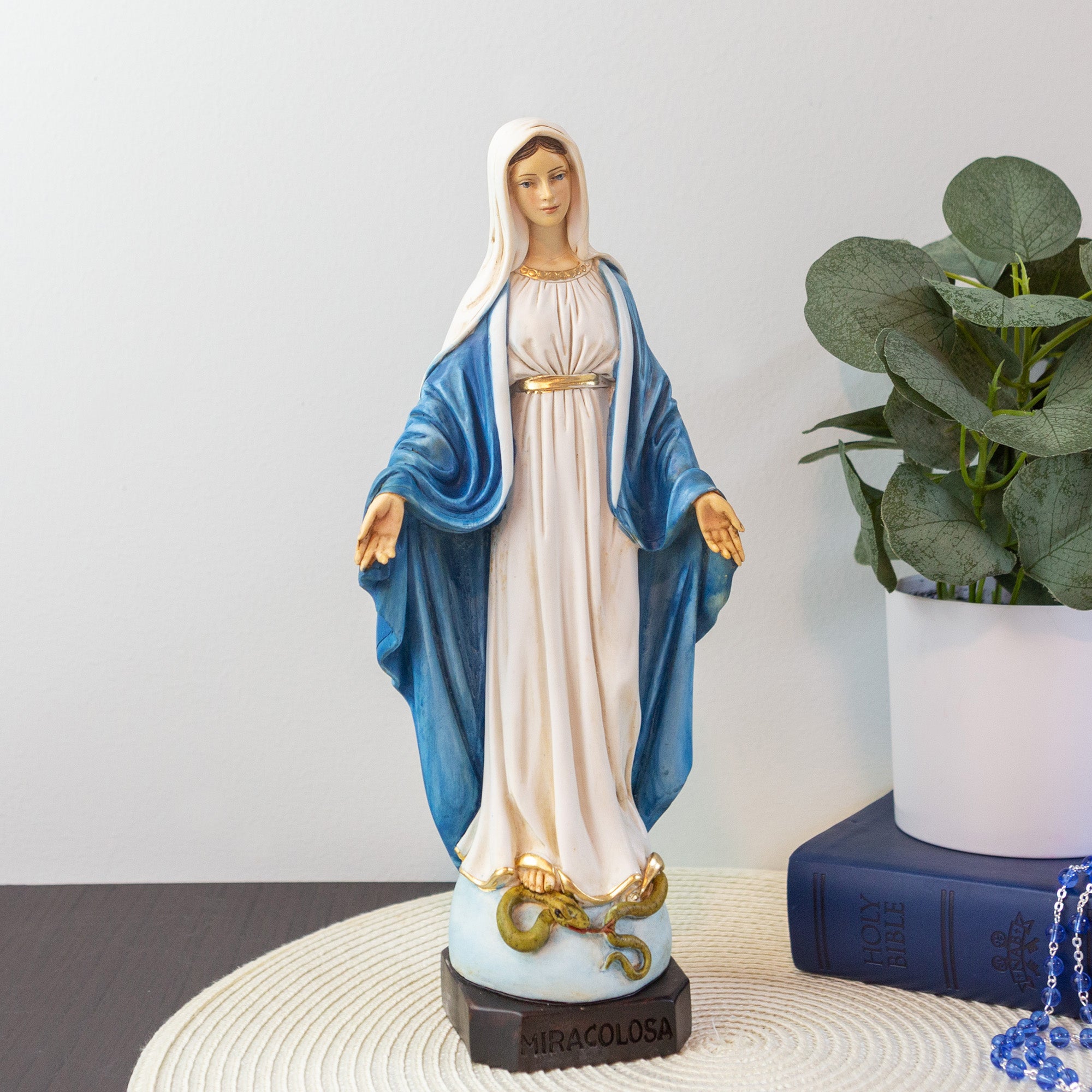 Alabaster Our Lady of Grace - 12 inch | The Catholic Company®