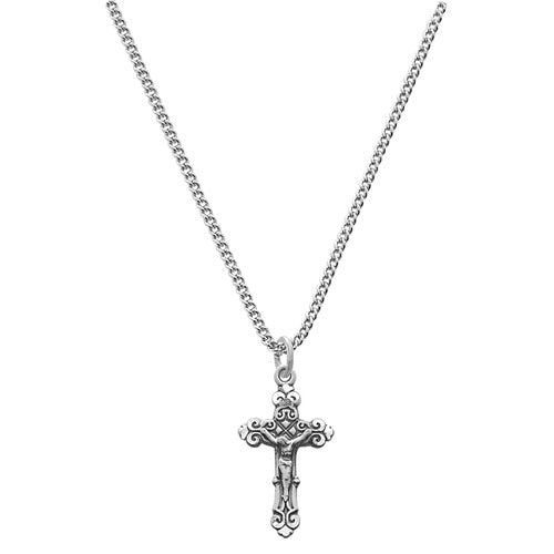 Sterling Crucifix on Baby Chain - 2600613 | The Catholic Company®