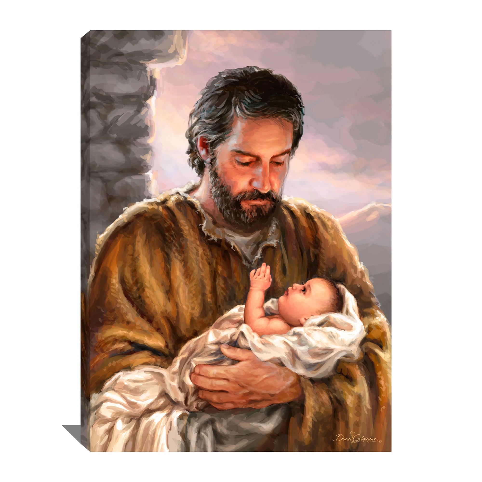 St. Joseph Canvas Wall Art - 10" x 14" | The Catholic Company®
