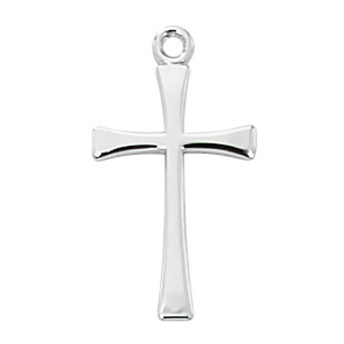 Sterling Silver Simple Cross Necklace | The Catholic Company®