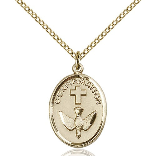 14kt Gold Filled Confirmation Pendant | The Catholic Company®