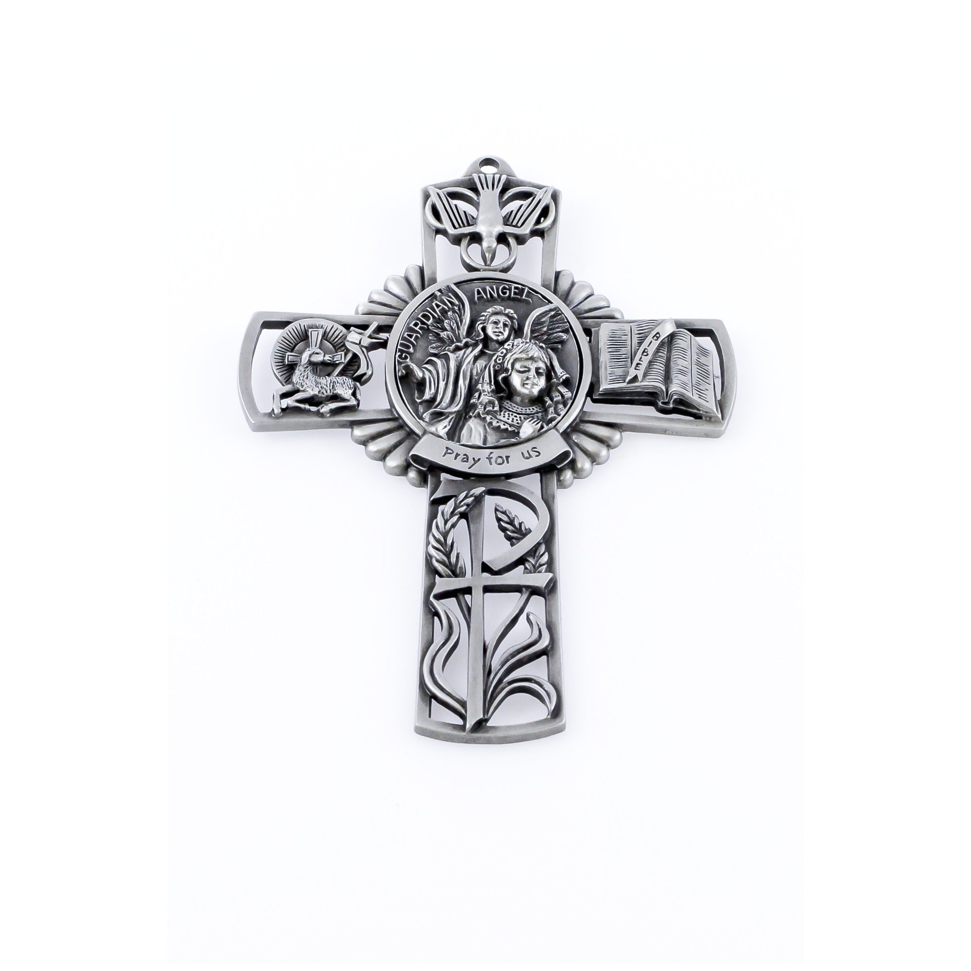 Guardian Angel Girl Wall Cross 5" | The Catholic Company®