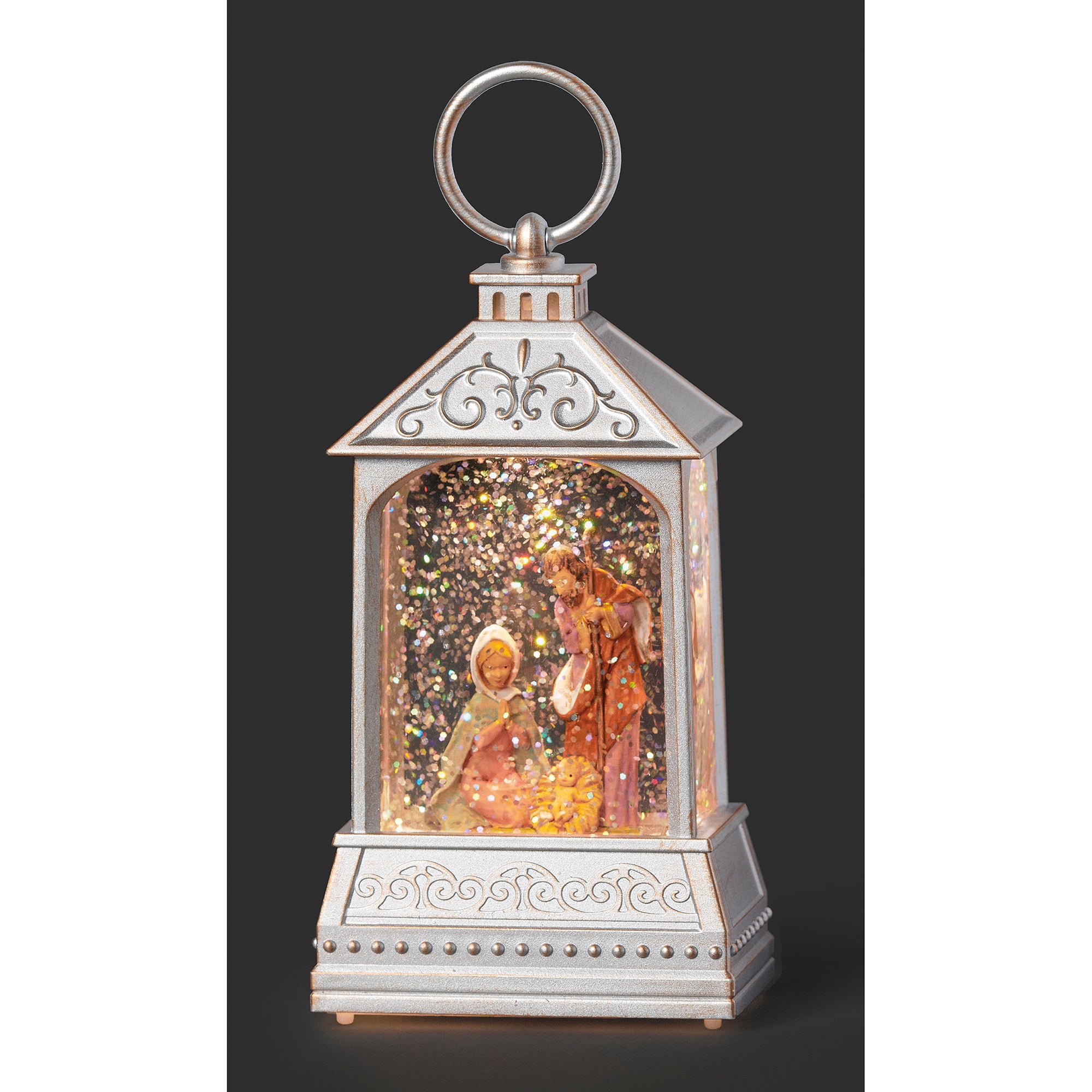 Fontanini Nativity LED Glitter Dome Lantern | The Catholic Company®