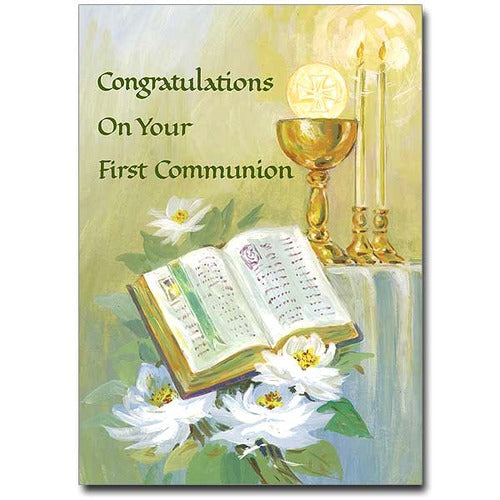 Congratulations on Your First Communion Card | The Catholic Company®