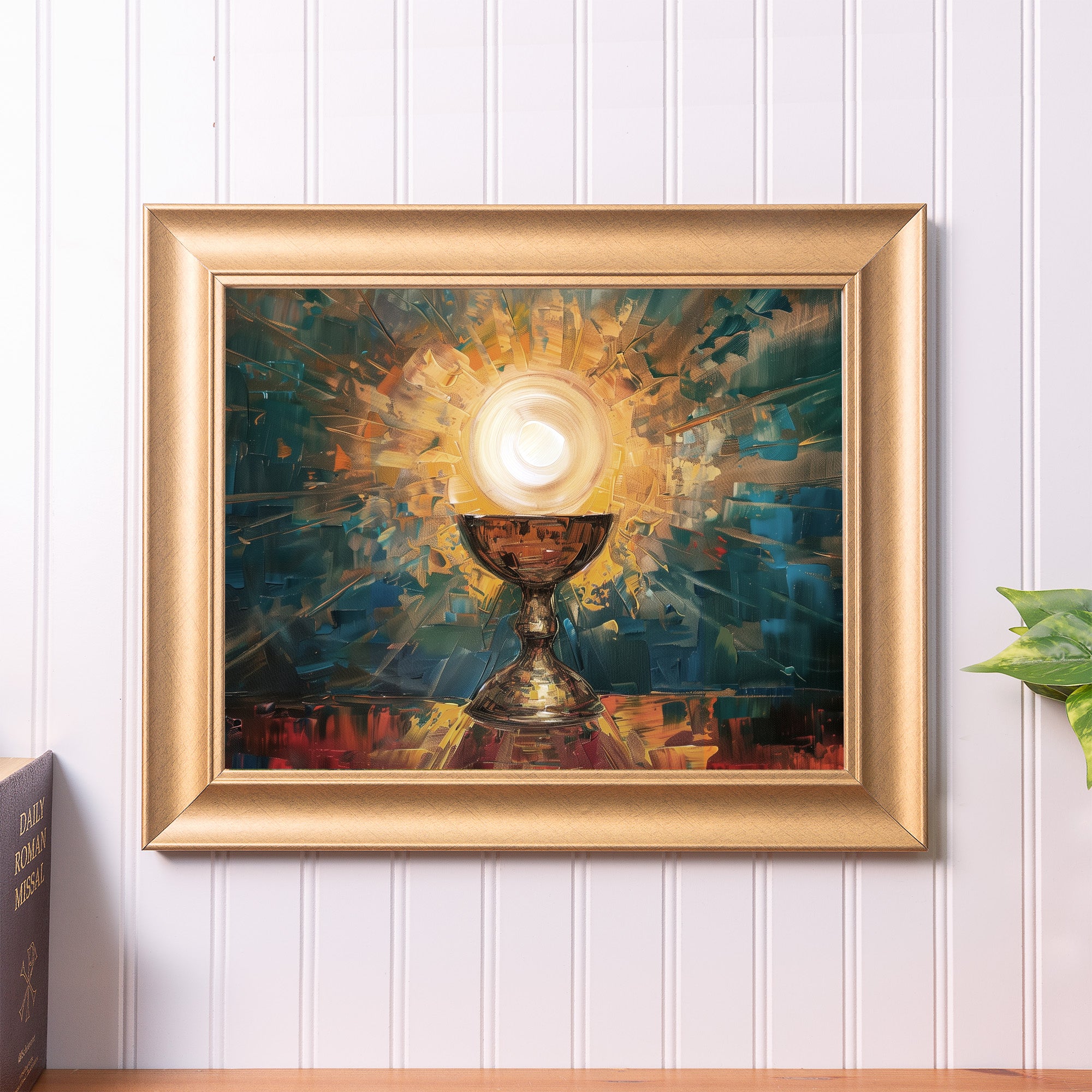 The Holy Eucharist Framed Print - Multiple Sizes | The Catholic Company®