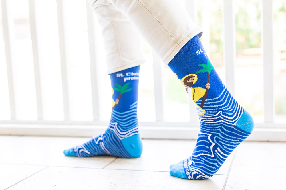 St. Christopher Adult Socks | The Catholic Company®