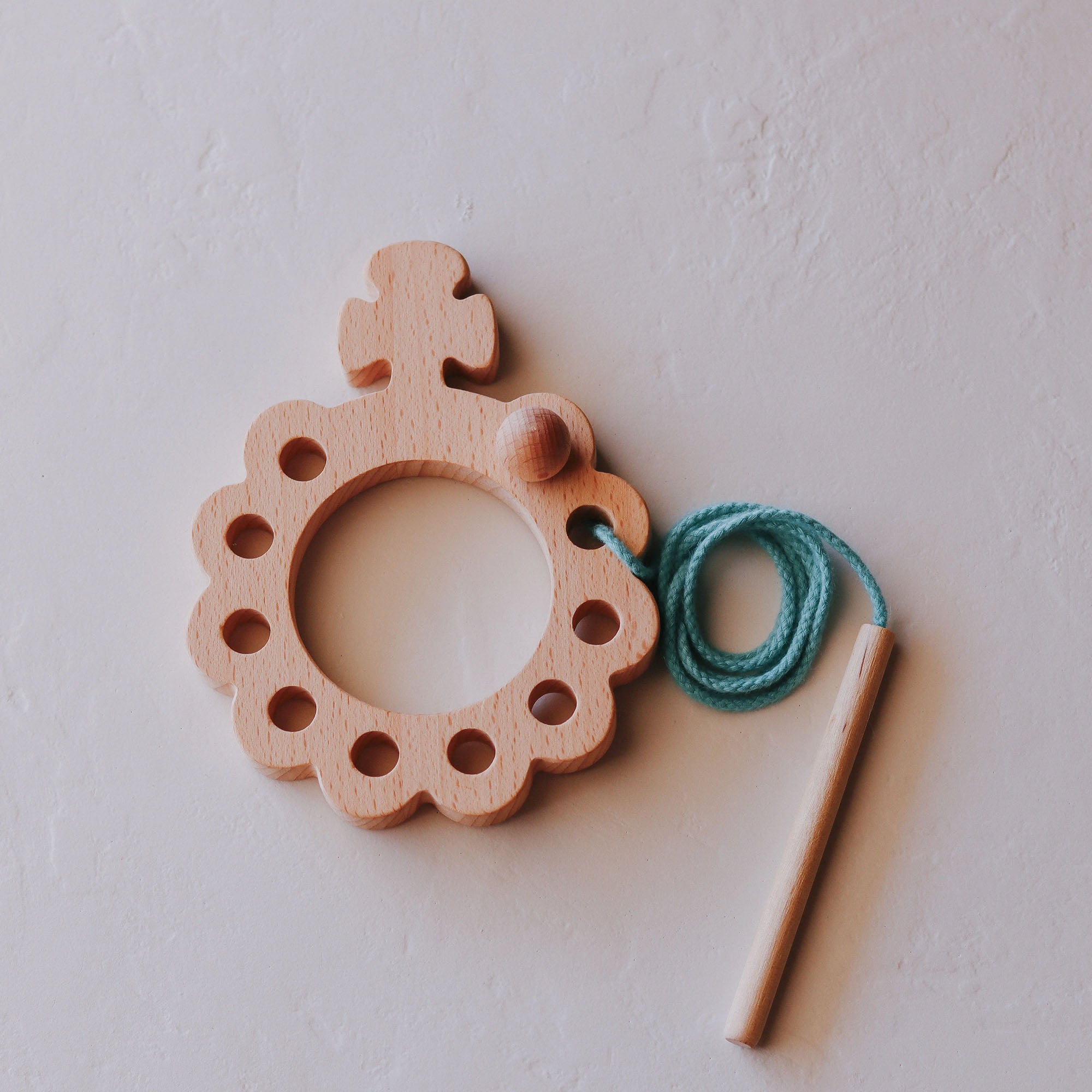 Decade Rosary Wooden Lacing Toy | The Catholic Company®