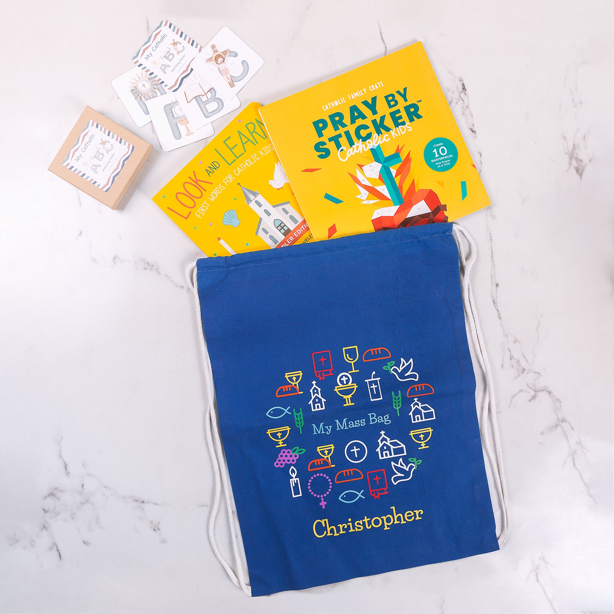 Personalized My Mass Bag Set for Kids Ages 4-6 | The Catholic Company®