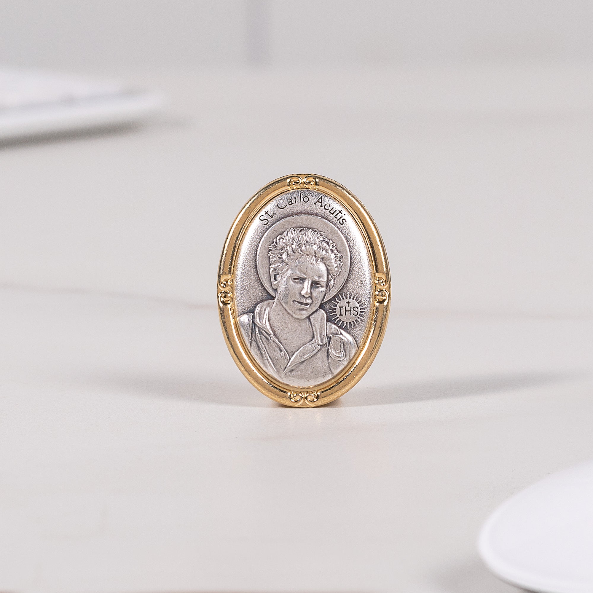 Carlo Acutis Miniature Plaque - 1.5" | The Catholic Company®