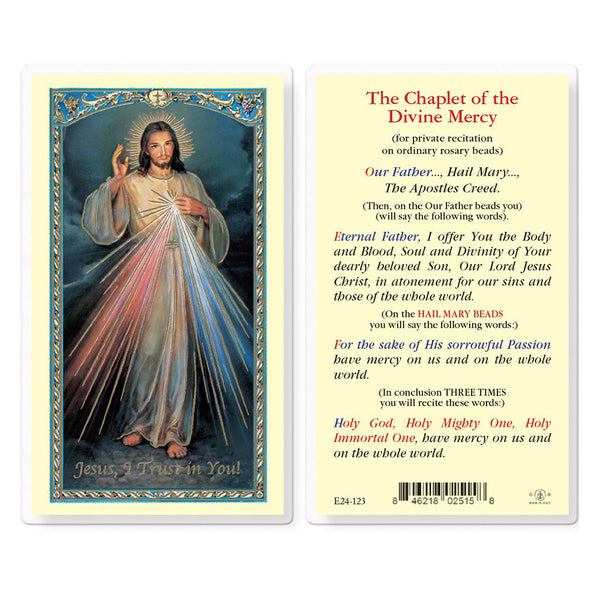 The Chaplet of the Divine Mercy Prayer Card | The Catholic Company®