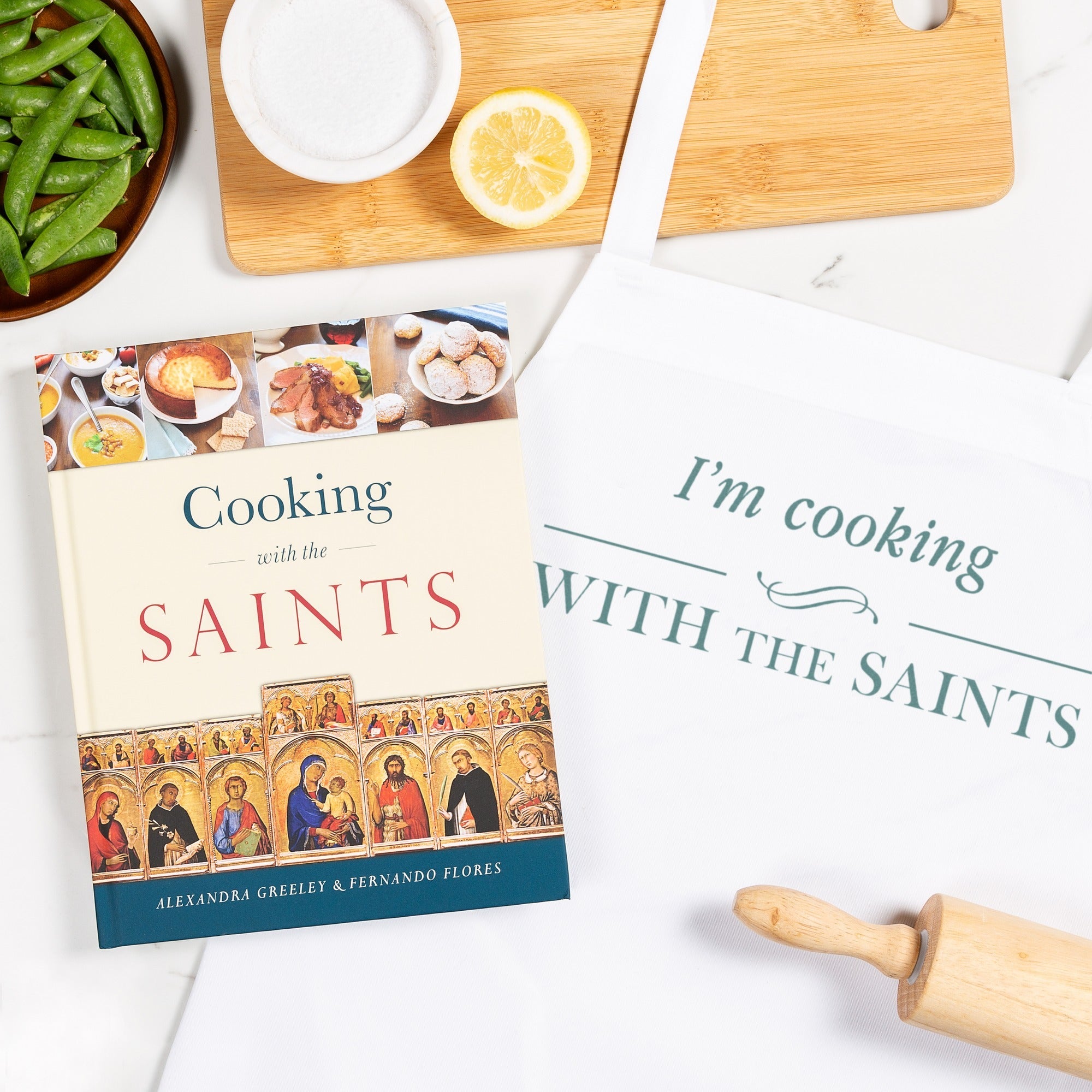 Cooking with the Saints & "I'm Cooking with the Saints" Apron (Gift Se